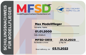 Mail vom MFSD - Schulungsnachweis machen? | RC-Modellbau-Portal